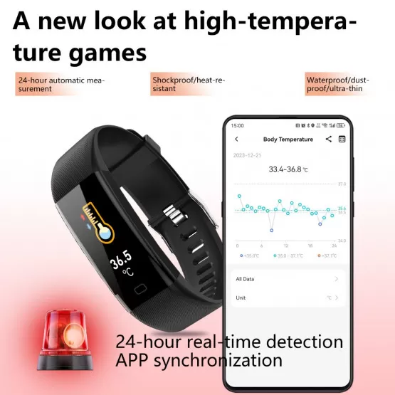 INF Smartwatch compatible with Joeme Fit – Blood Pressure, SpO2, Heart